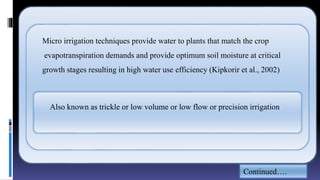Role of Micro irrigation in Floriculture.pptx