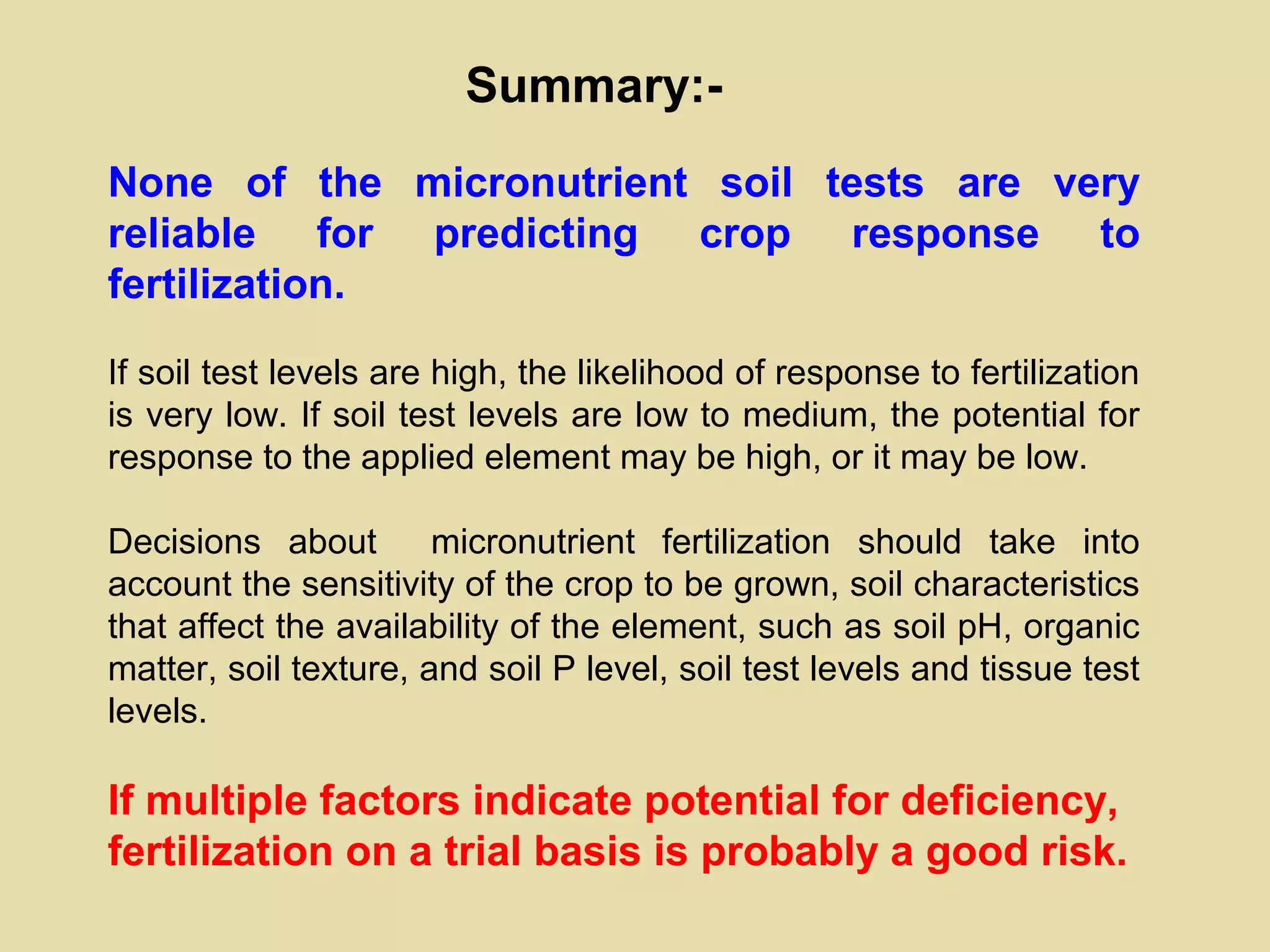 Role of micronutrient in crops | PPT