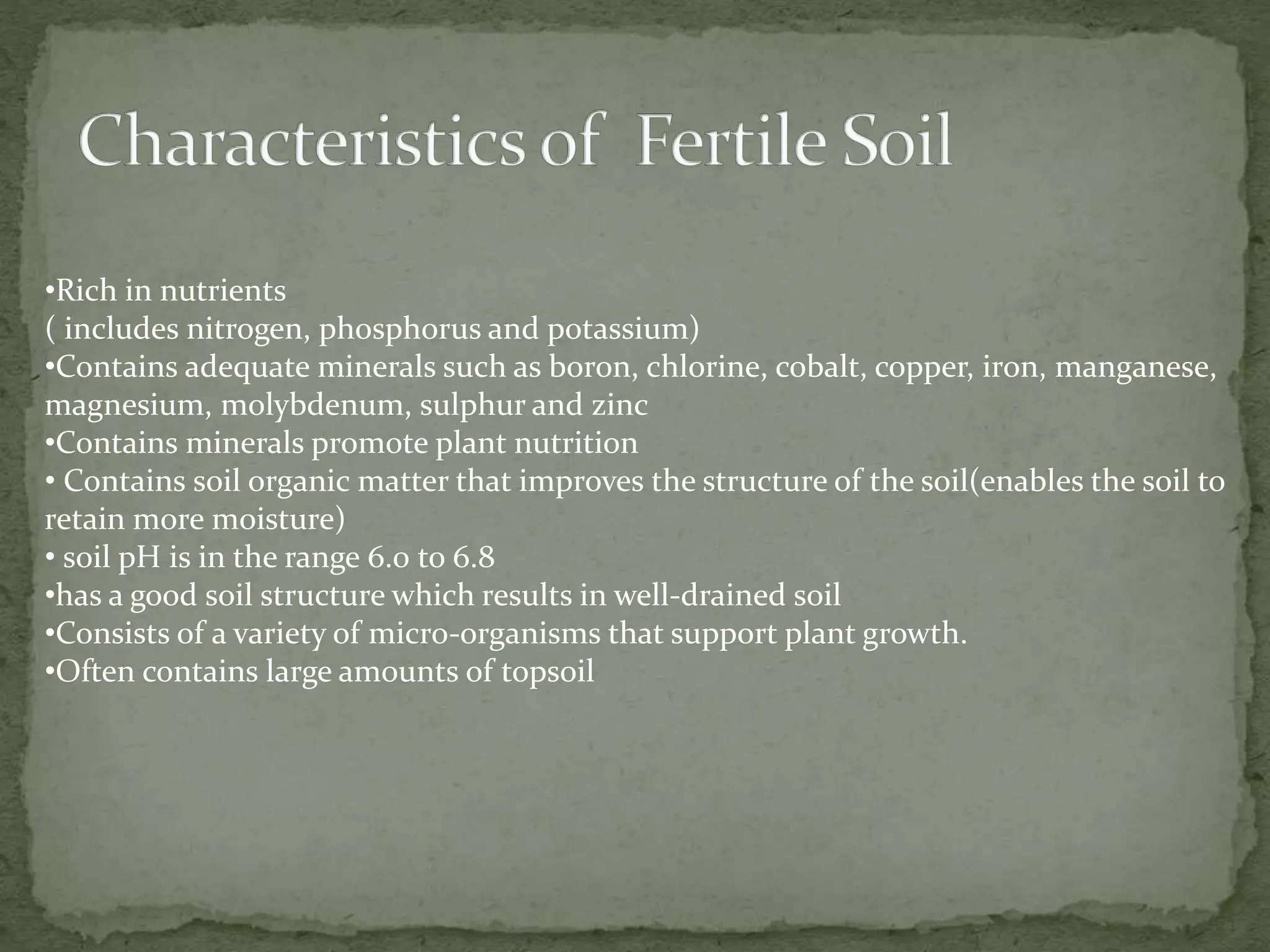 Role of microorganisms in soil fertility | PPTX
