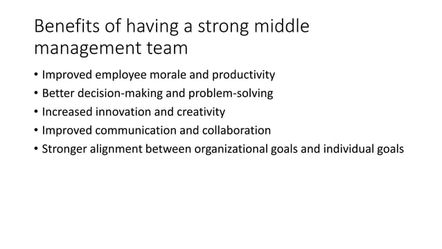 Role of Mid-level Management (Training Material for Young technical ...