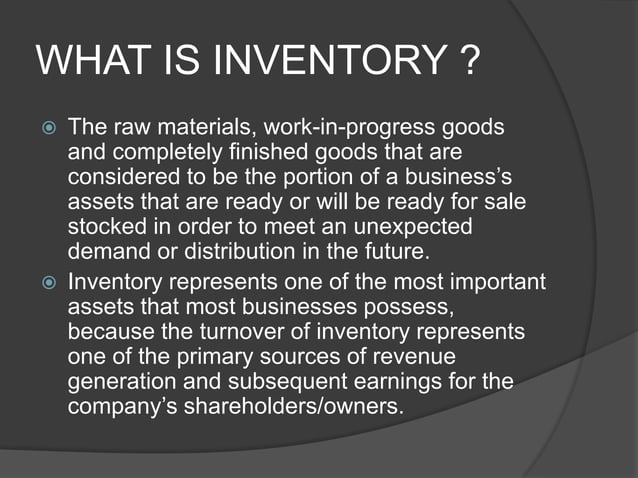 Role of middleme and inventory | PPT