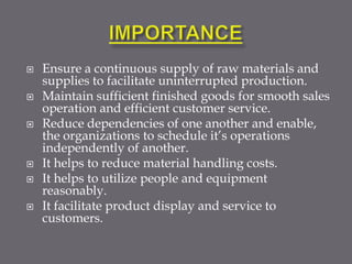 Role of middleme and inventory | PPT