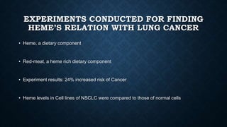 Role of mitochondrial and hem e function in lung cancer bioenergetics ...
