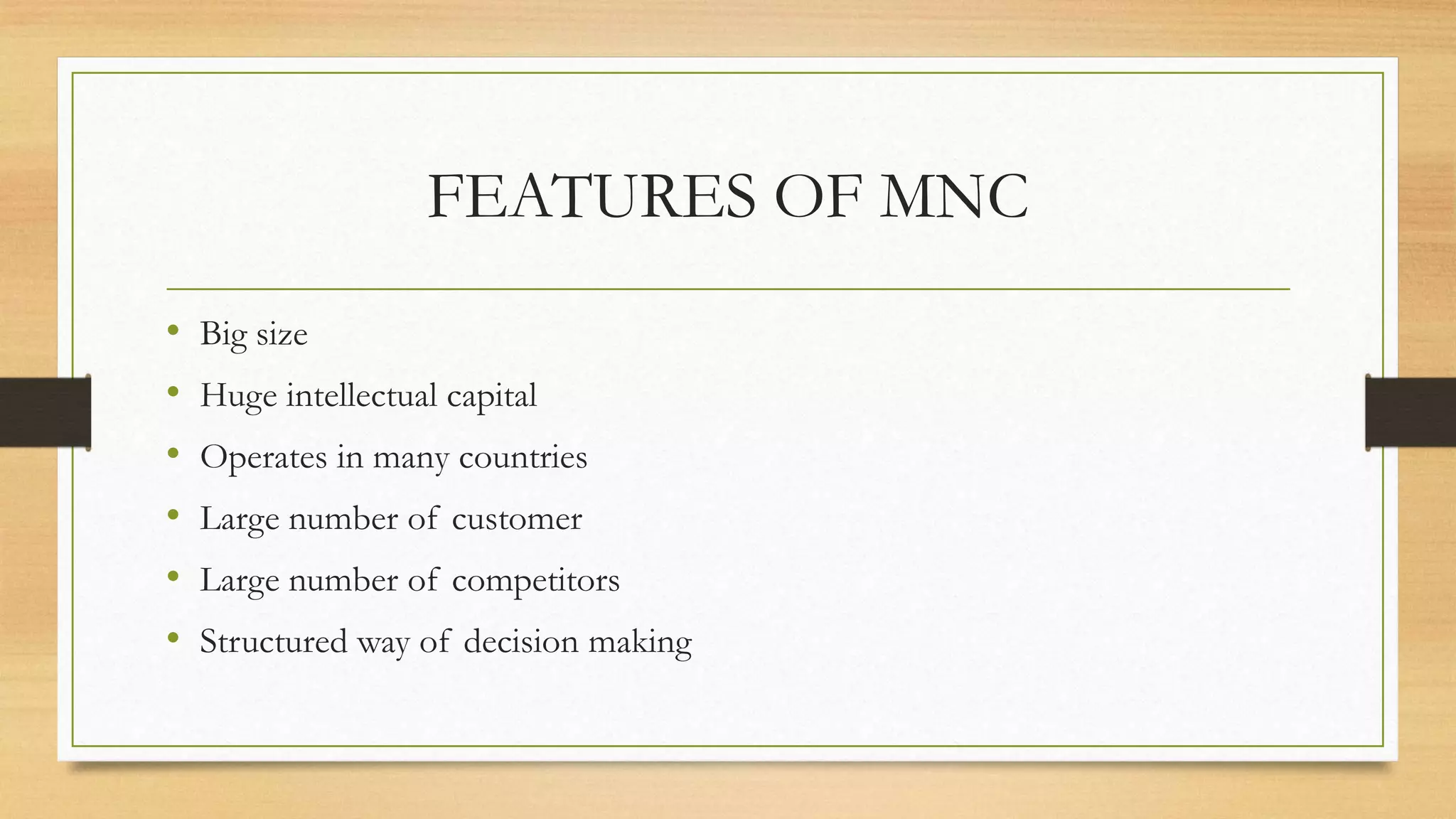 Role of mnc’s in india | PPTX