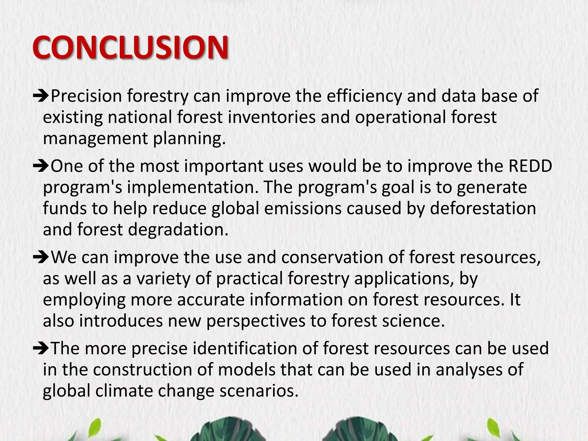 Role of Modern Technologies in Forestry | PPTX