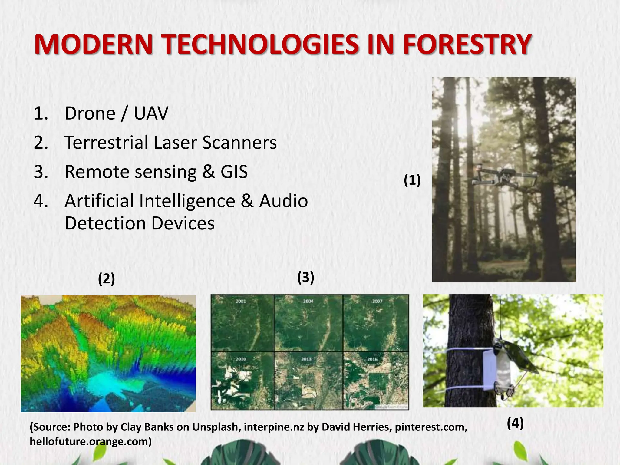 Role of Modern Technologies in Forestry | PPTX