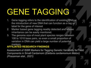 Role of molecular marker | PPTX