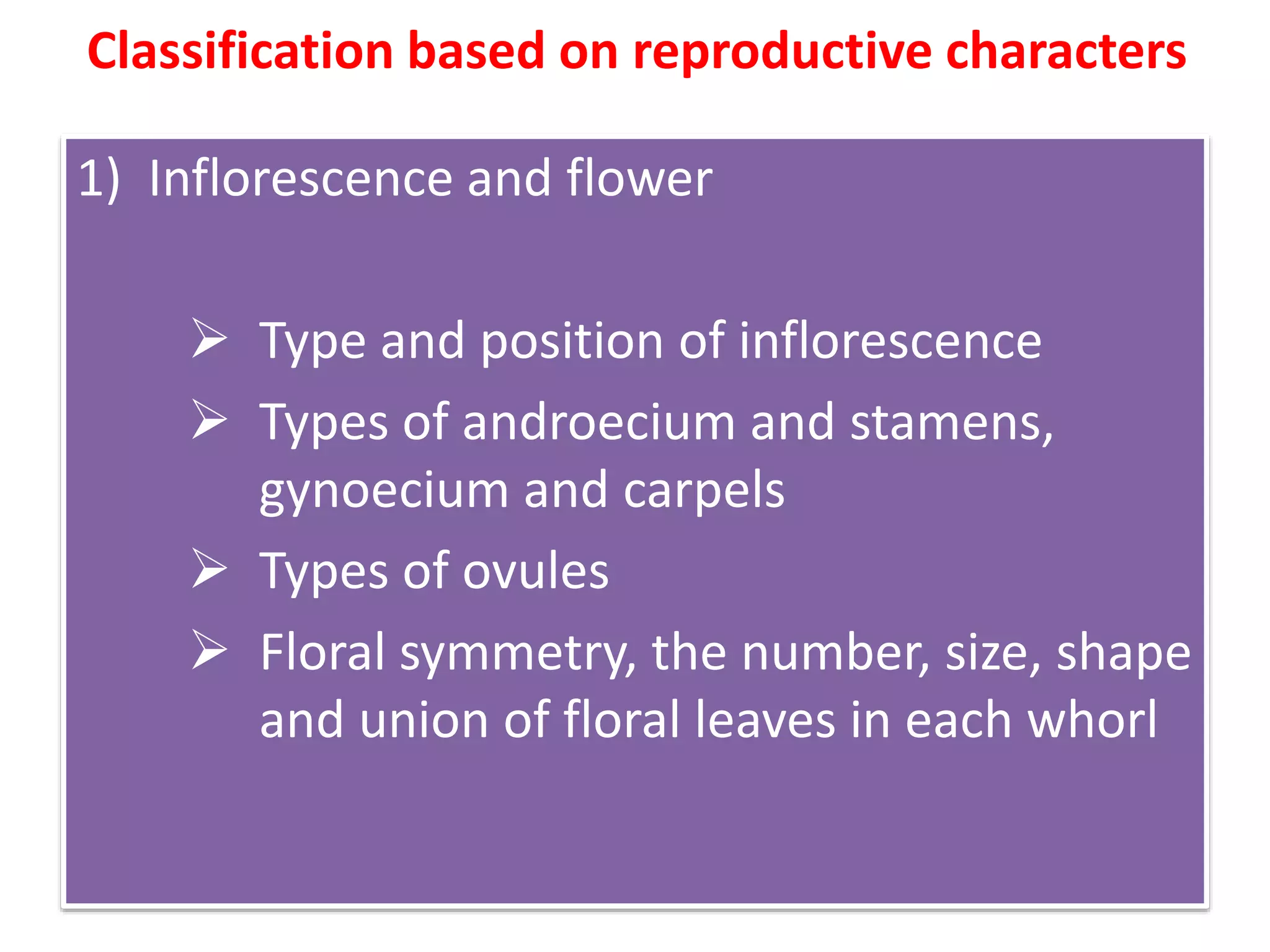 Role of morphology in plant classification | PPTX
