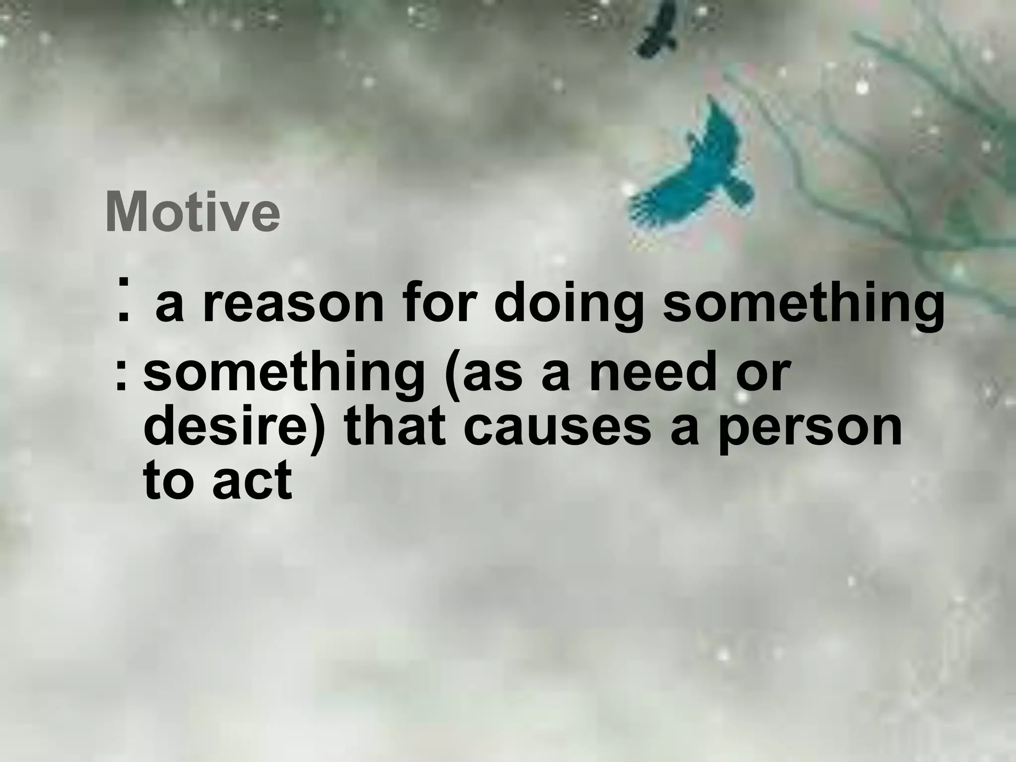 Role of motivation | PPTX