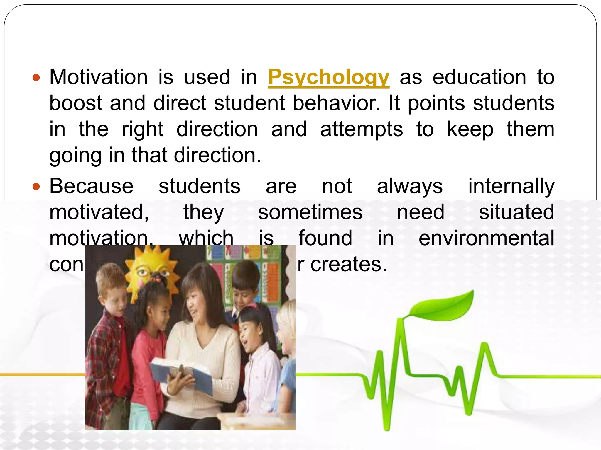 Role of motivation | PPTX