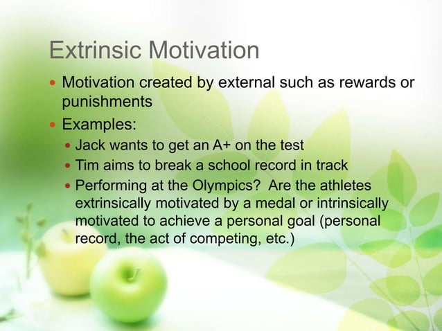 Role of motivation | PPTX