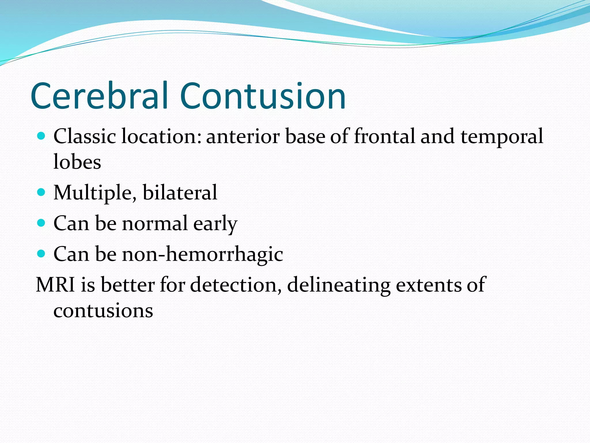 Role of mri in traumatic brain injury | PPTX