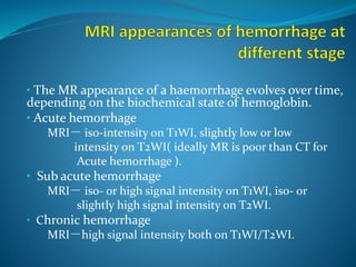 Role of mri in traumatic brain injury | PPT