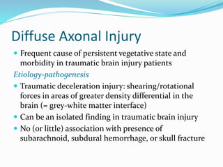 Role of mri in traumatic brain injury | PPT
