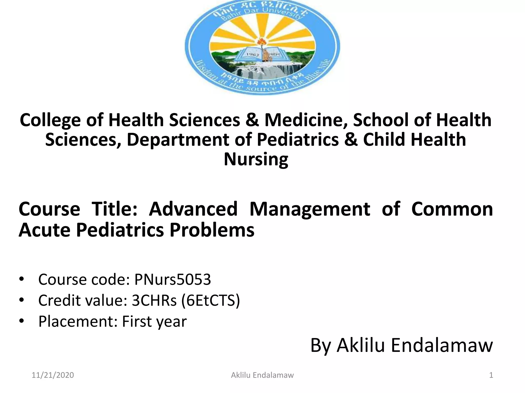 Role of MSc pediatrics & Child Health nurse | PPTX | Children\'s Health ...
