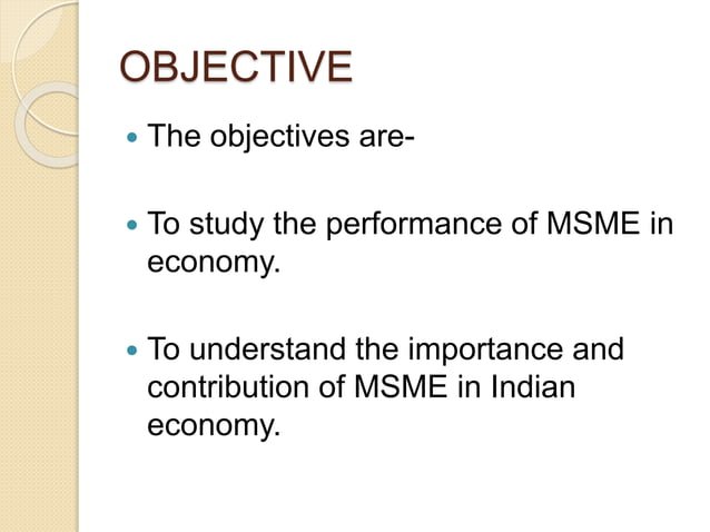 Role of MSME in Indian Economy | PPTX | Small and Medium-sized Business ...