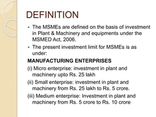 Role of MSME in Indian Economy | PPTX