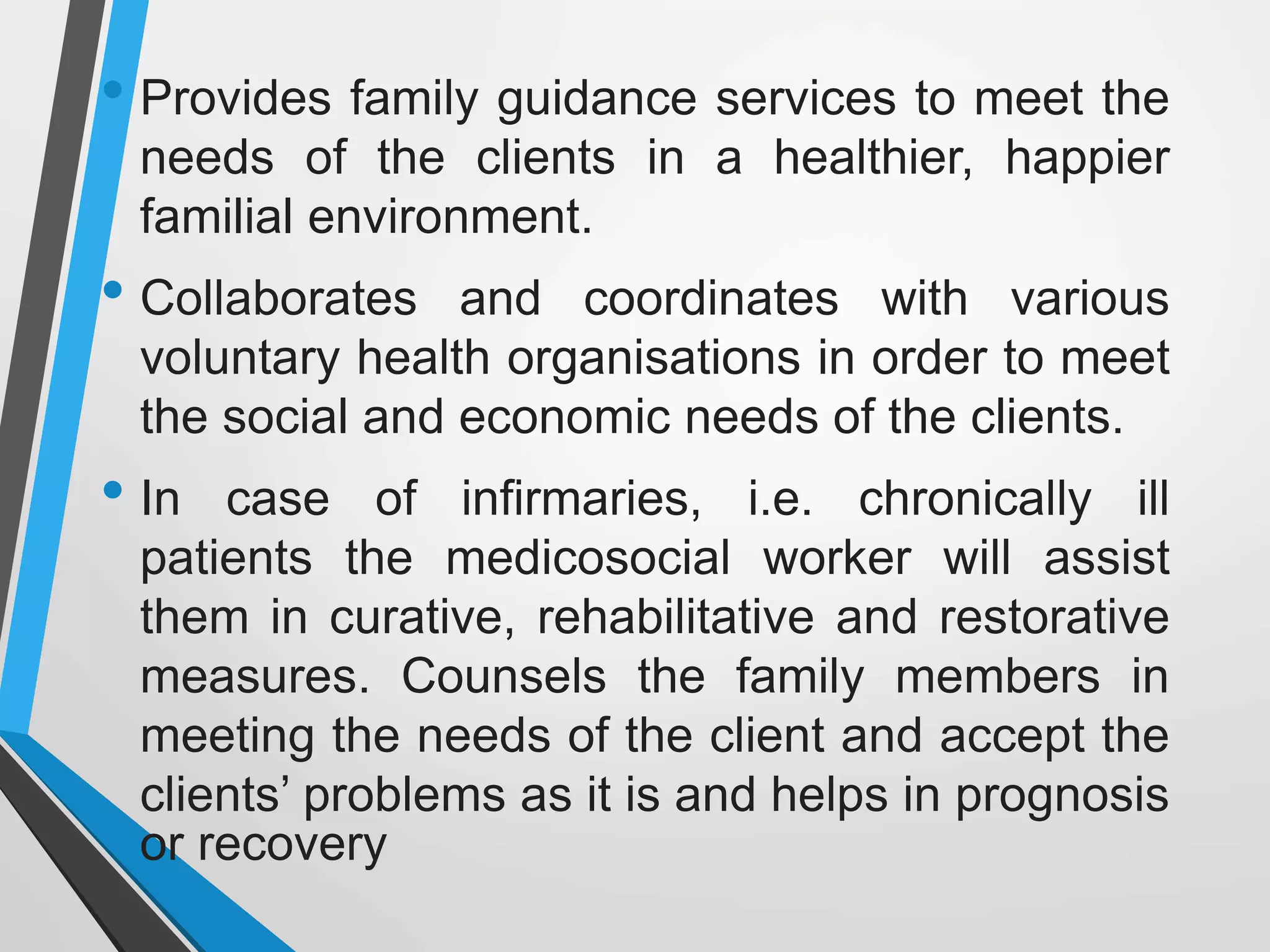 Role of Medico-Social Worker (MSW) | PPTX