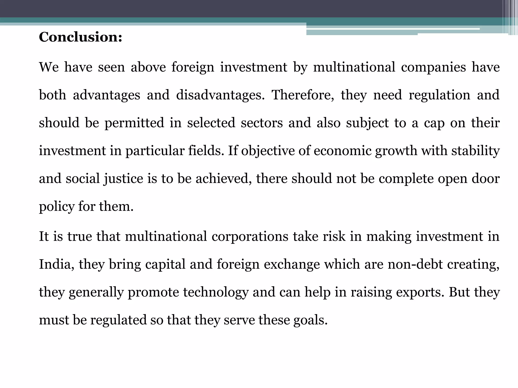 Role of multinational corporations (MNCs) in international Business | PPTX