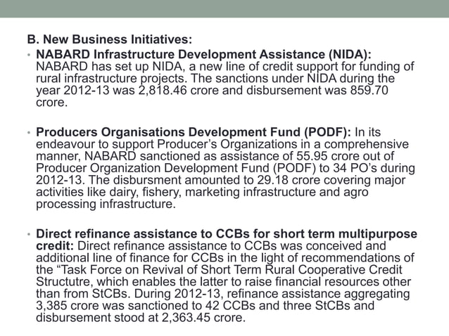 Role of NABARD in Cooperatives.pptx | Agriculture | Industries