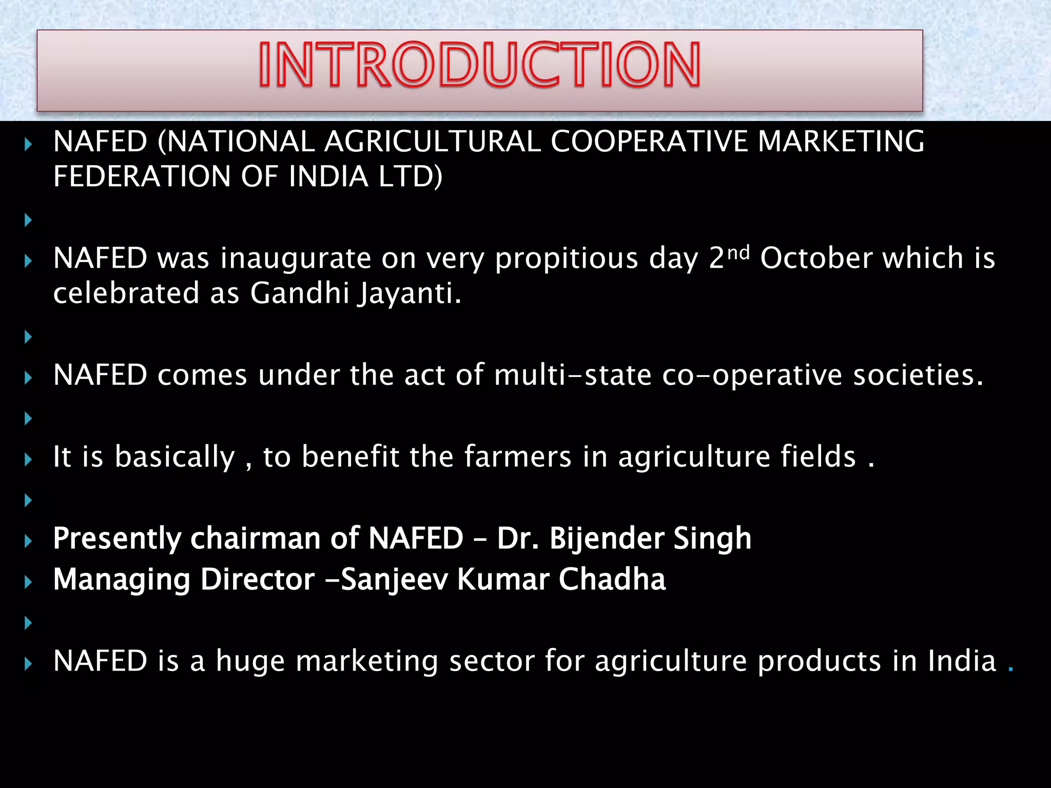 Role of NAFED | PPTX