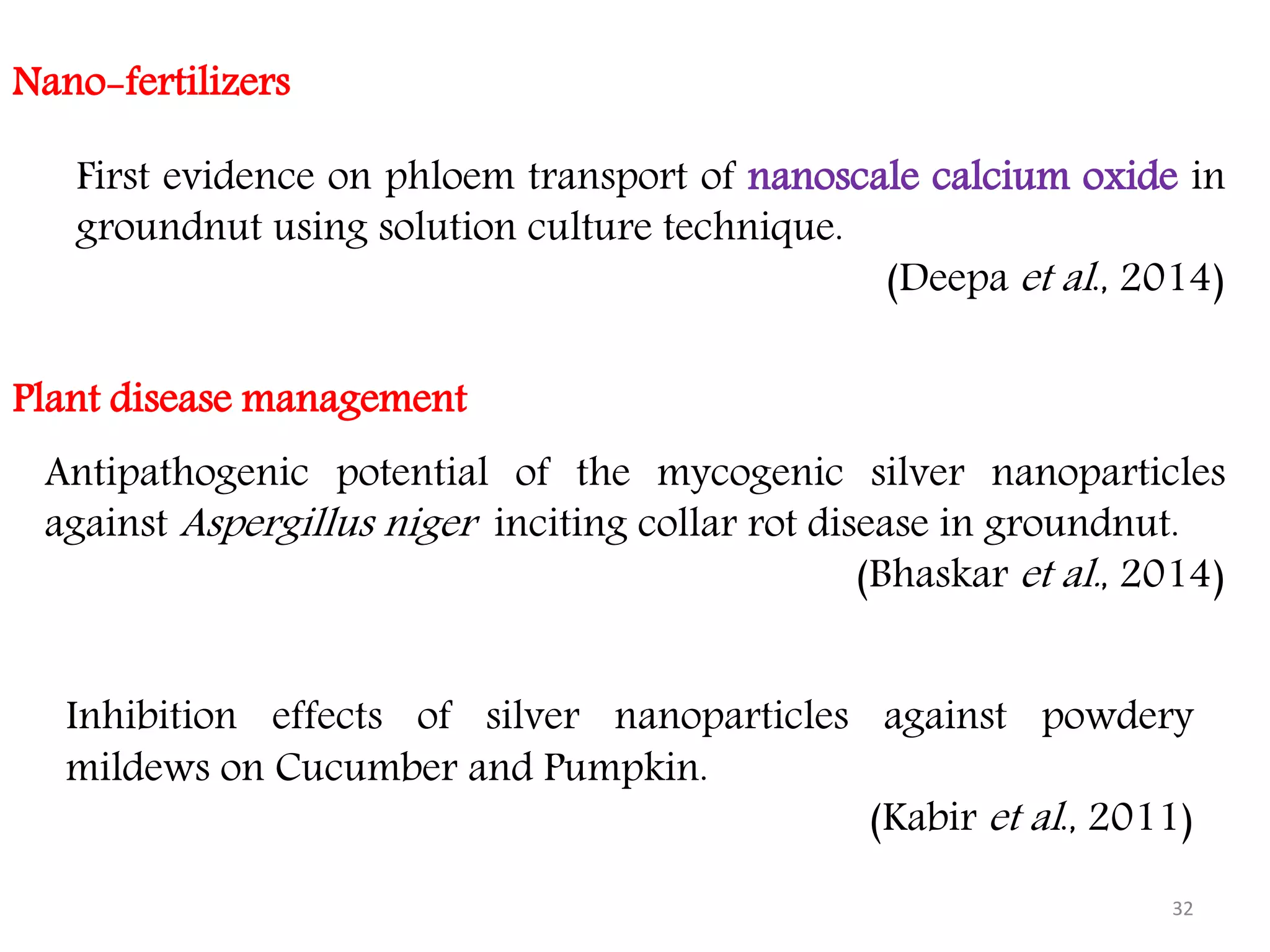 Role of nanotechnology in insect pest management | PPTX