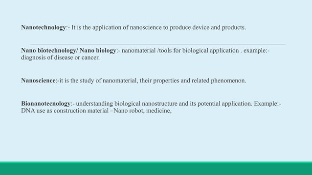 role of nanotechonolgy in diagnostic pathology.pptx | Chemistry | Science