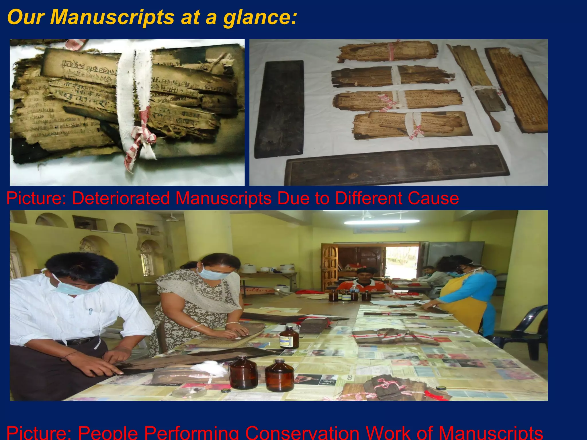 Role of national mission for manuscripts on preservation and ...
