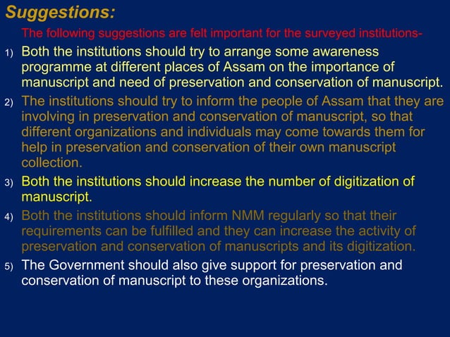 Role of national mission for manuscripts on preservation and ...