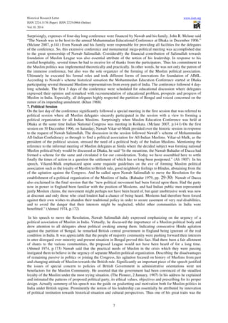 Role of nawab salimullah for the foundation of aiml | PDF