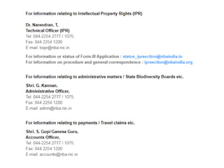 Role of NBA in patent filing | PDF