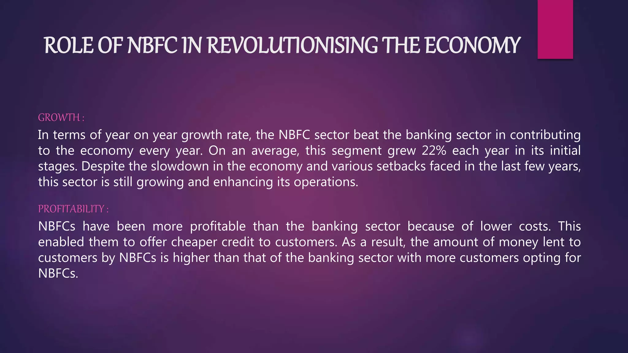 ROLE OF NBFC IN FINANCIAL INCLUSION | PPTX