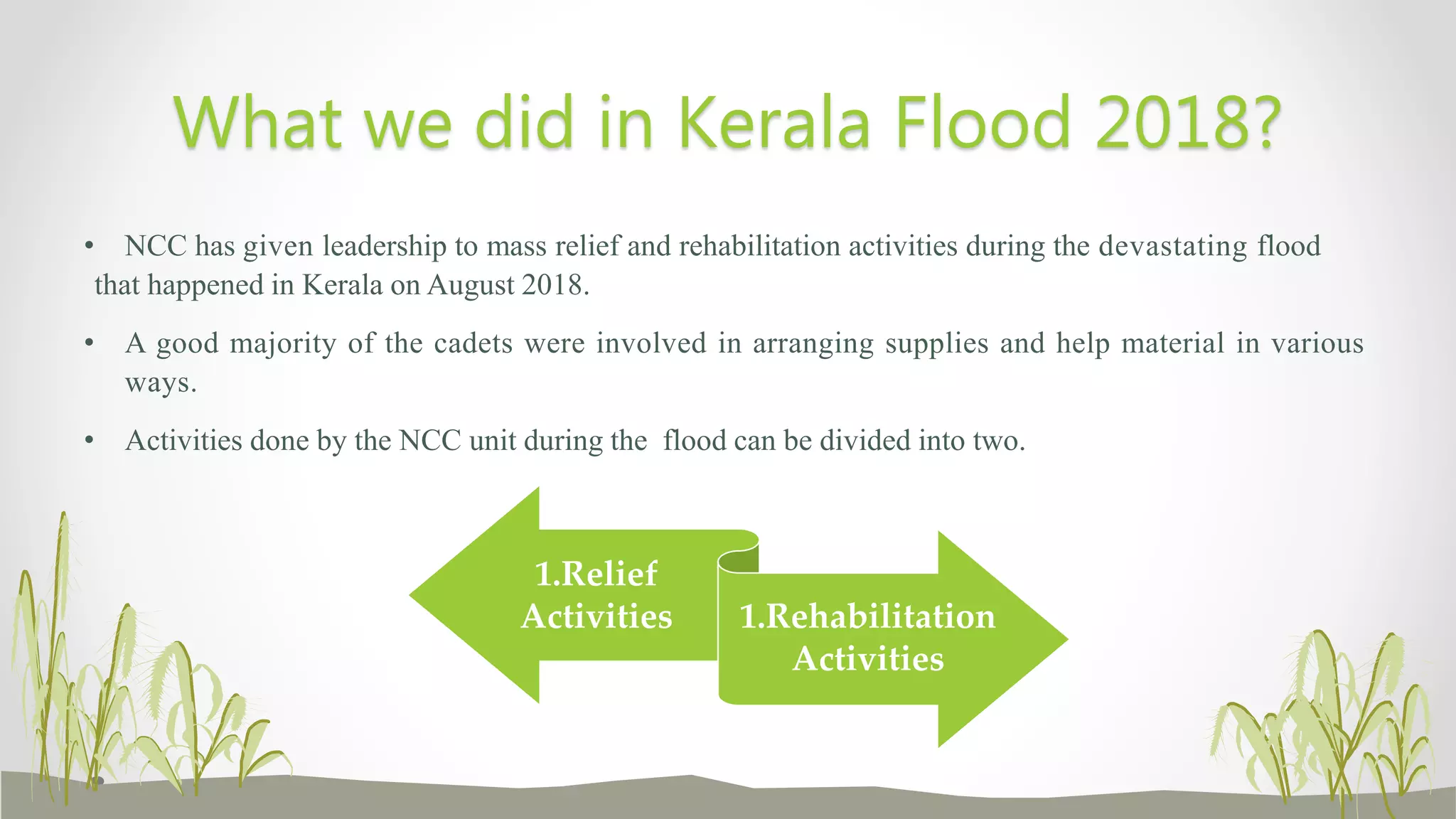 Role of ncc in disaster management | PPTX