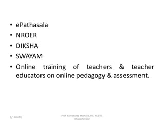 Role of NCERT in Overcoming Crisis in Education during COVID | PPT