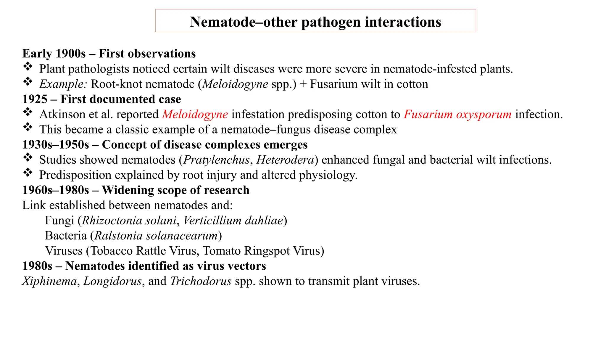 Role of neamtode diseases complex nematology | PPTX