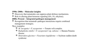 Role of neamtode diseases complex nematology | PPTX