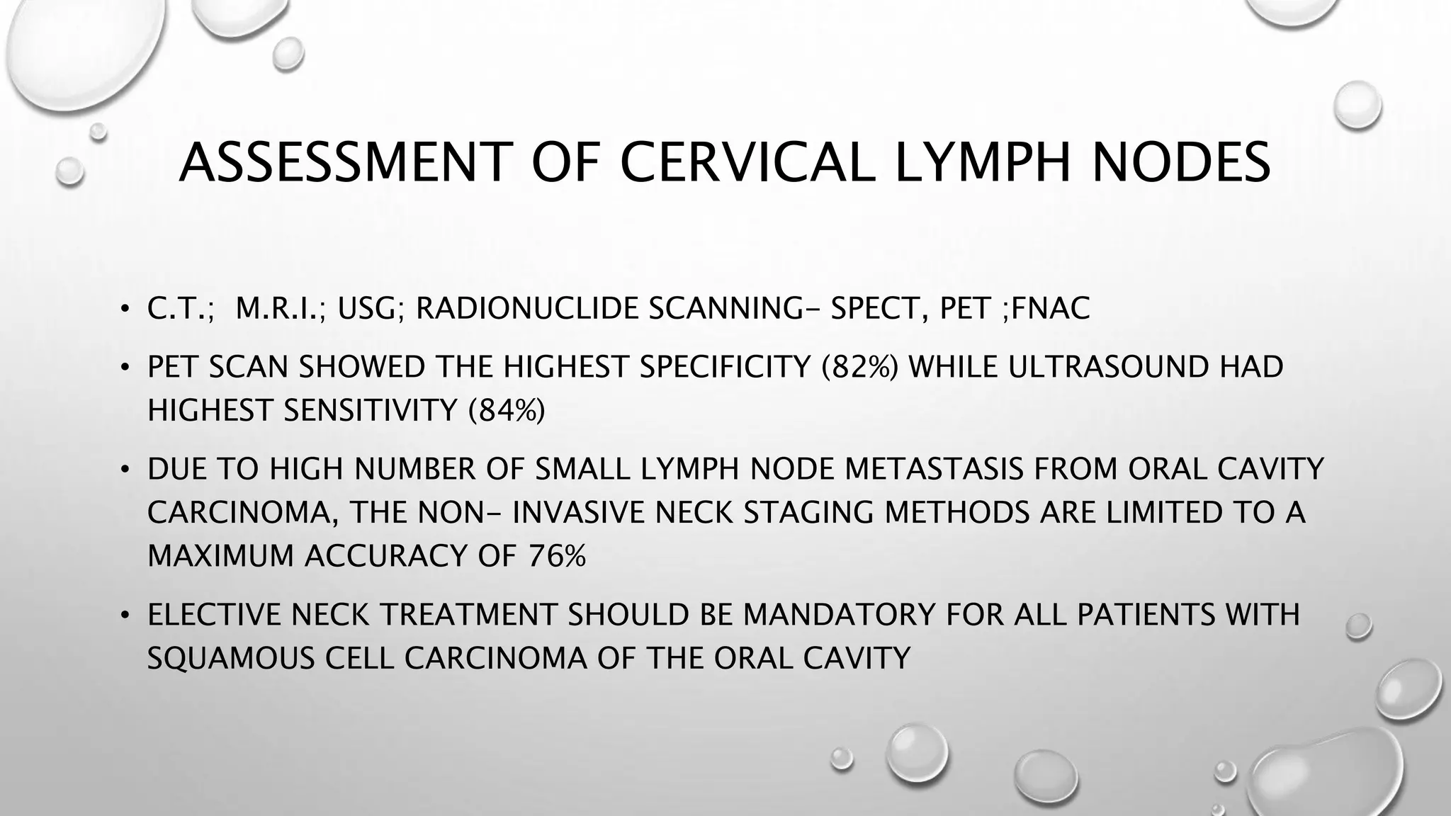 Role of neck dissection in the management of head and neck cancer | PPTX
