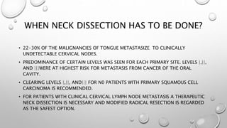Role of neck dissection in the management of head and neck cancer | PPTX