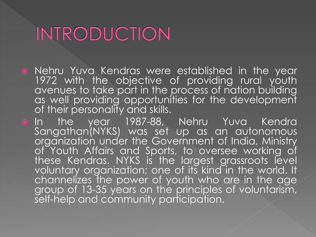 Role of nehru yuva kendra’s in disaster management | PPTX | Weather ...