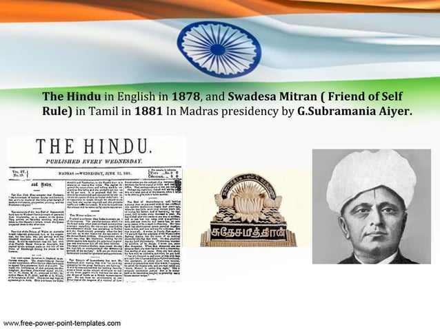 Role of newspaper in indian freedom movement | PPT | Hinduism ...