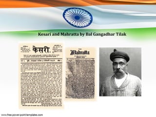 Role of newspaper in indian freedom movement | PPT