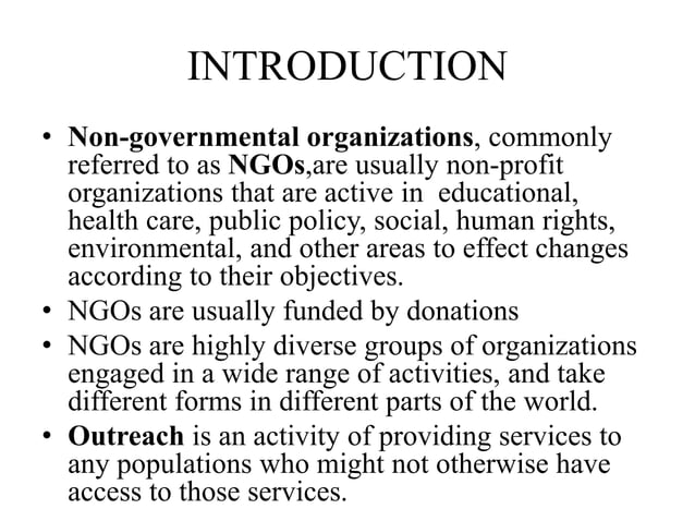 Role of ngo | PPTX | Special Needs Kids | Parenting