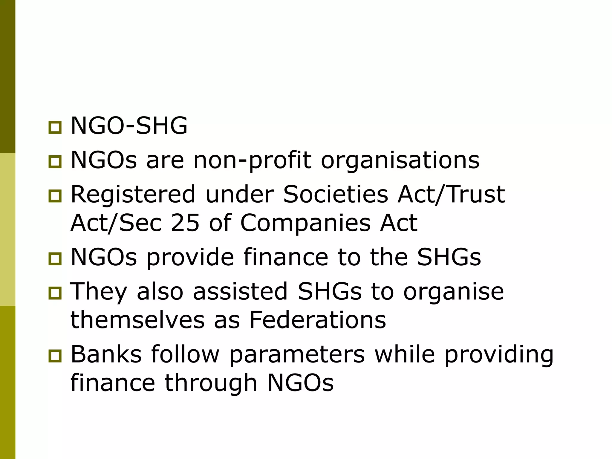 Role of ngo in microfinance | PPTX