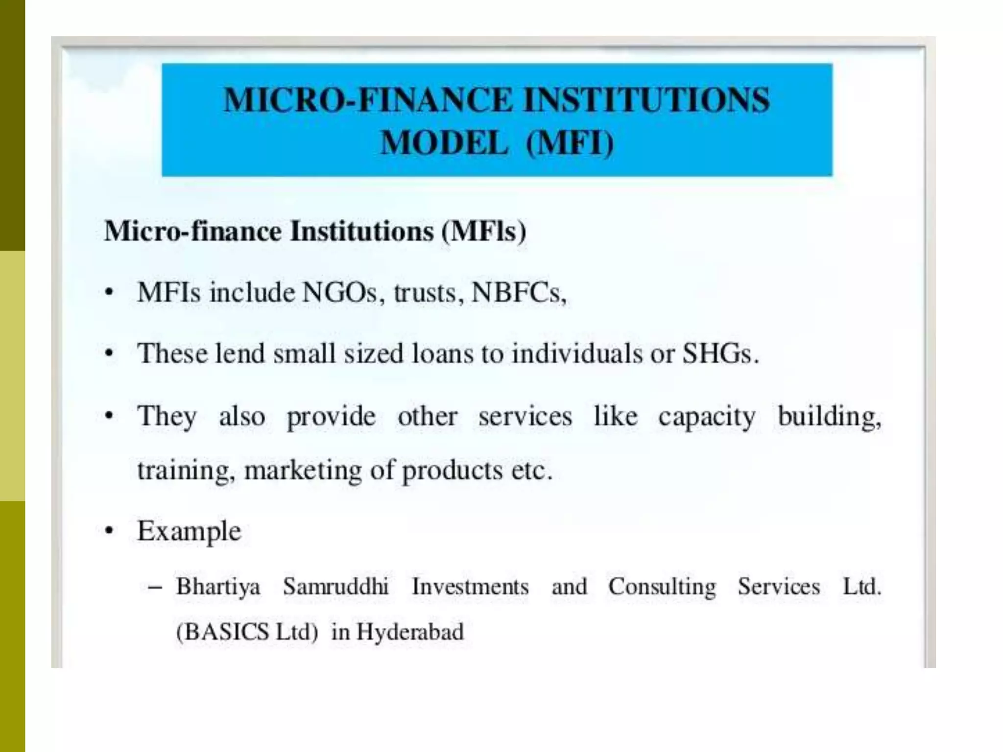 Role of ngo in microfinance | PPTX