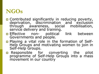 Role of ngo in microfinance | PPTX