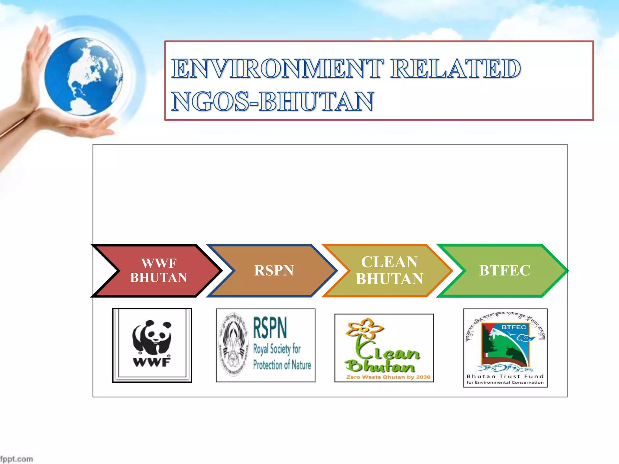 Role of ngos environment protection bhutan | PPTX