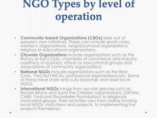 Role of ng os in csr arpit | PPTX