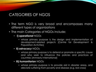 Role of NGOs in development | PDF