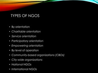 Role of NGOs in development | PDF