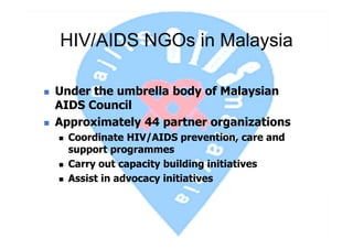 Role of ng os in promoting mental health for the plhiv in malaysia ...